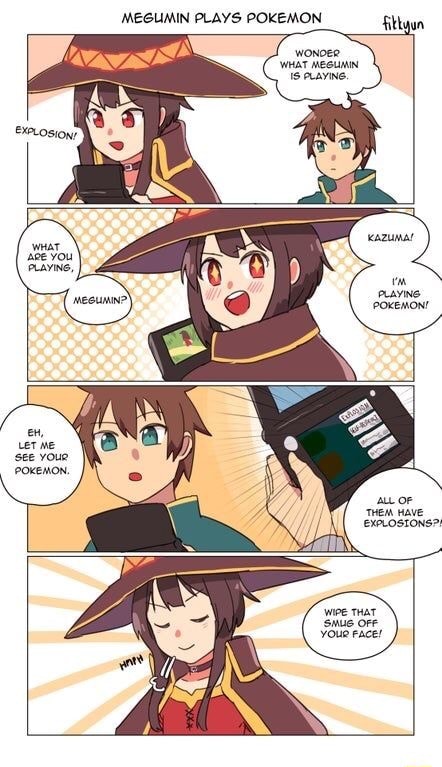 MEGUMIN PLAYS POKEMON Fun - iFunny
