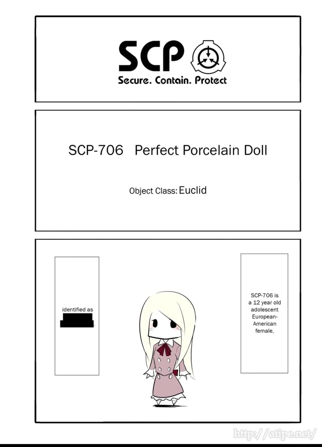 SCP® Secure. Contain. Protect SCP-706 Perfect Porcelain Doll Object ...