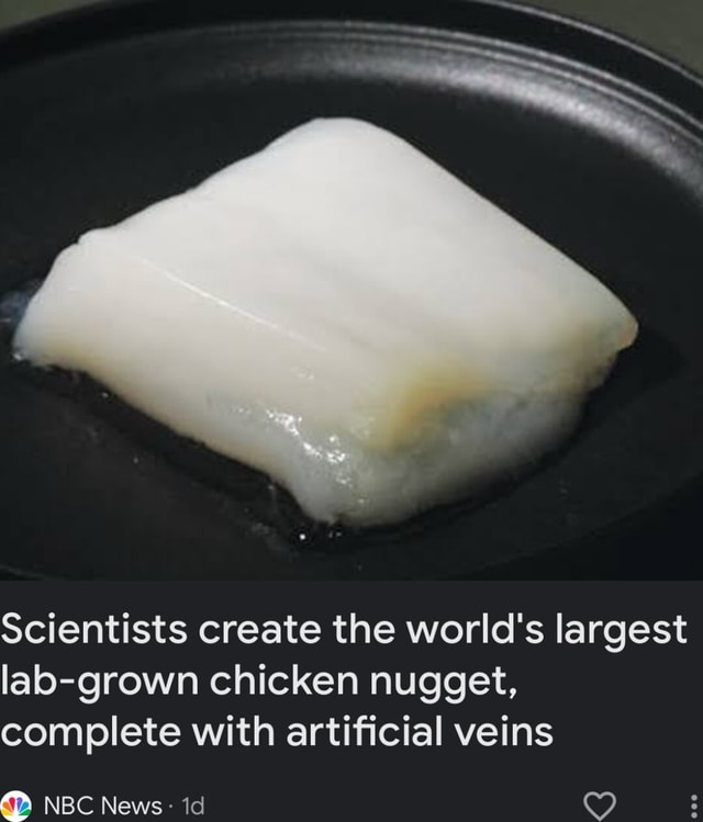 Scientists create the world's largest lab-grown chicken nugget ...