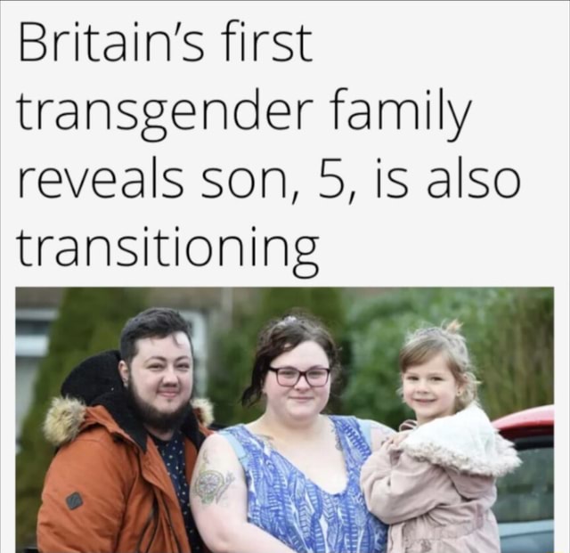 Britain's first transgender family reveals son, 5, is also ...