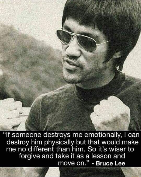 "If someone destroys me emotionally, I can destroy him physically but ...