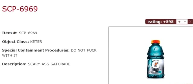 SCP-6969 Item SCP-6969 Object Class: METER Special Containment ...