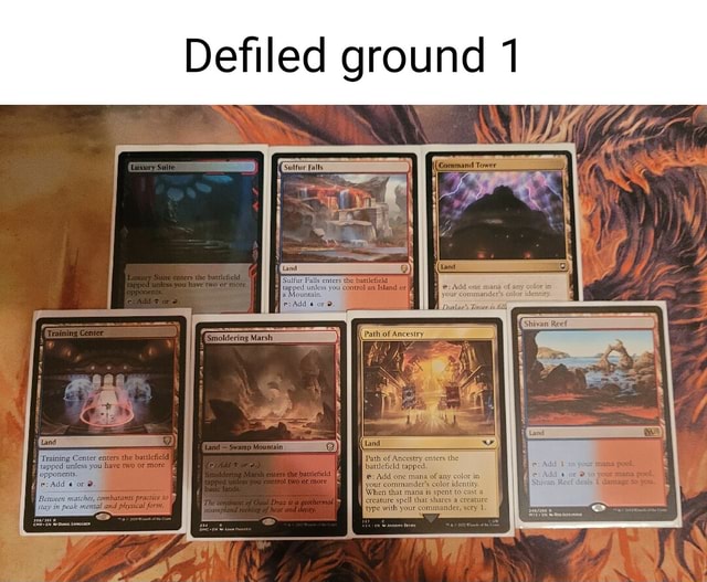 Defiled ground 1 Add one of any color in Path of Ancestry enters the ...