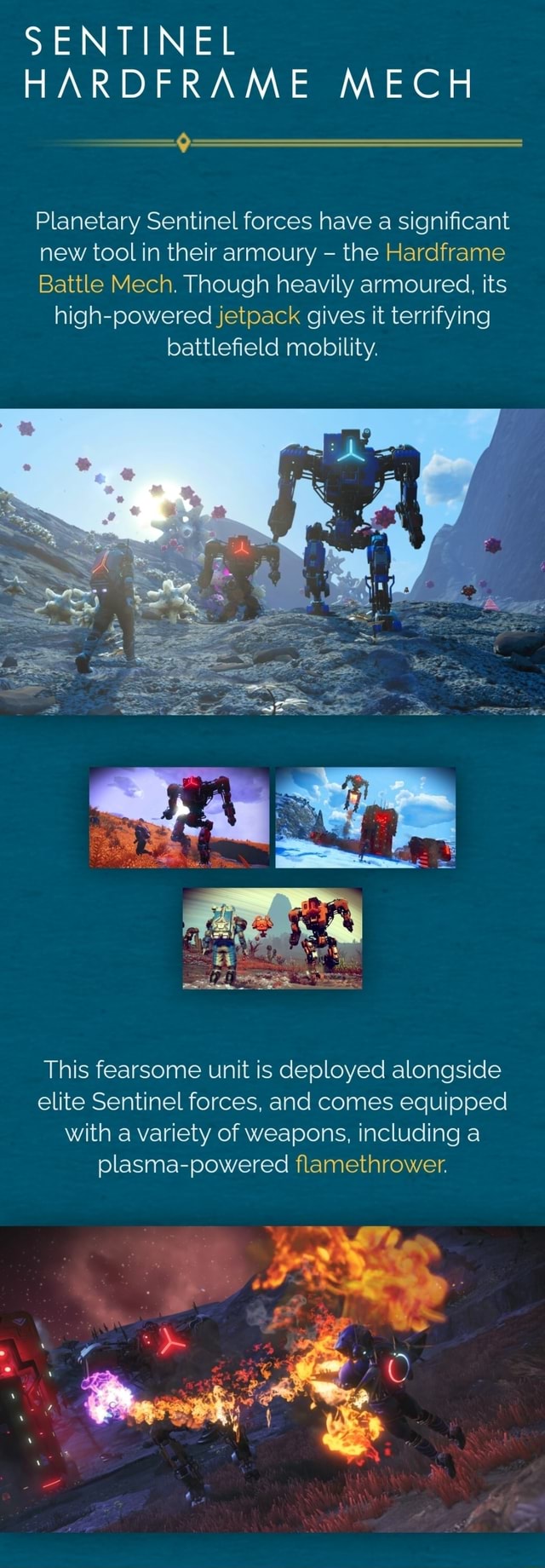 De NE HARDFRAME MECH Planetary Sentinel forces have a significant new ...