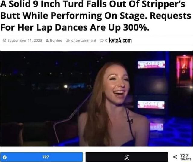 Stripper's Butt While Performing On Stage. Requests For Her Lap Dances Are Up 300%. September ...