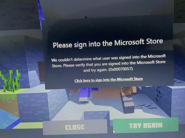 Please sign into the Microsoft Store We couldn't determine what user ...