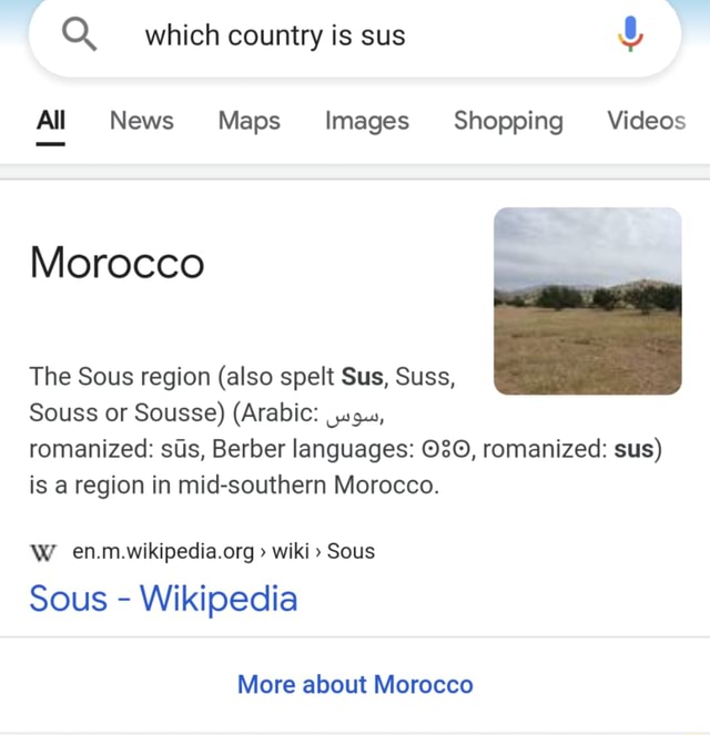 Which country is sus All News Maps~ Images Shopping Videos Morocco The ...