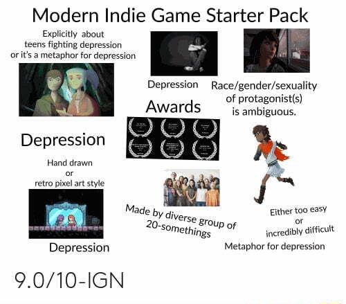 Modern Indie Game Starter Pack Explicitly about teens fighting ...