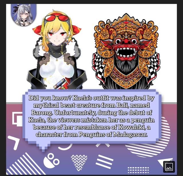 Did you know? Kaela's outfit was inspired by mythical beast creature ...