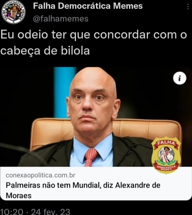Falha Democrática Memes "falhamemes Eu odeio ter que concordar com o ...