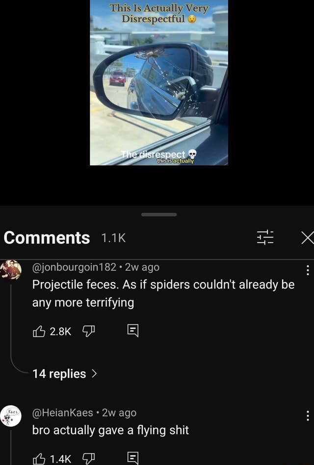 This Is Actually Very Disrespectful The disrespect Comments 1.1K ...