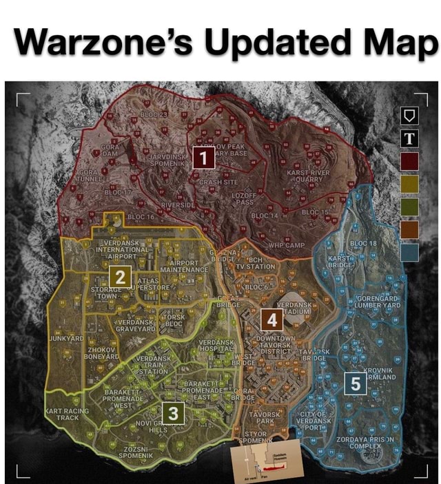 Warzone's Updated Map RY INTERNATIONAL AIRPORT "BCH KARSTar BRIDGE ...