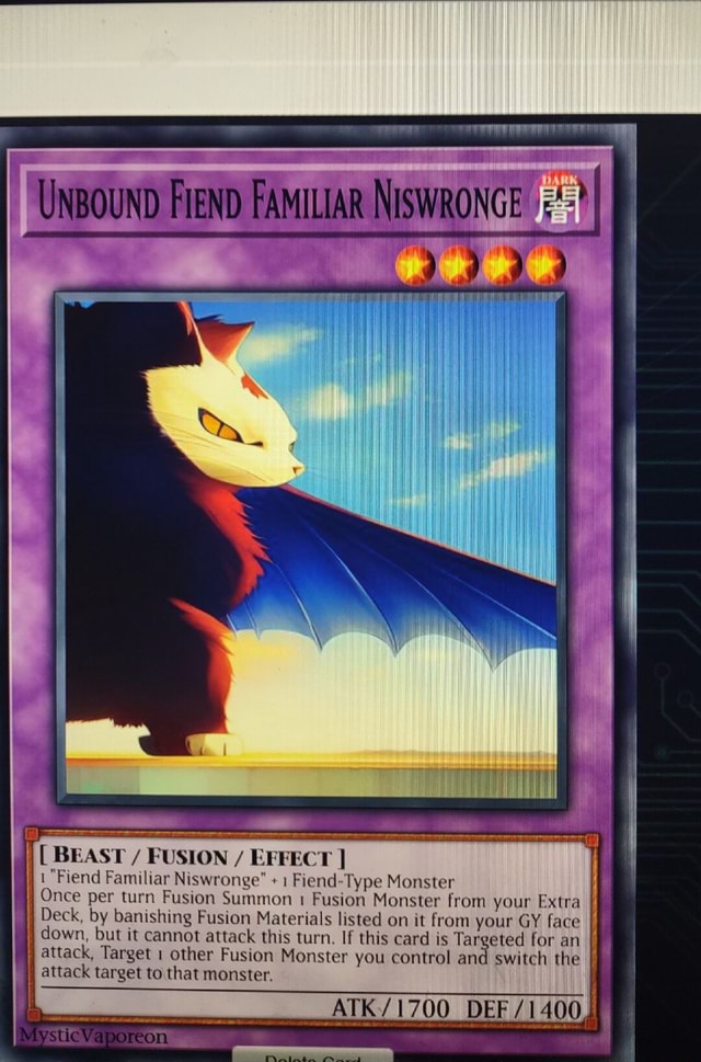 [ BEAST / FUSION / EF I "Fiend Familiar Niswronge" + 1 Type Monster ...