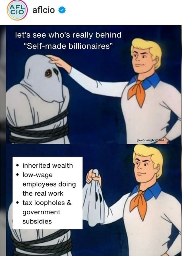 Let's see who's really behind "Self-made billionaires" inherited wealth ...