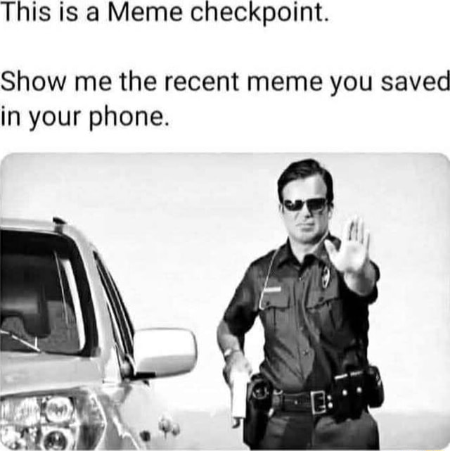This is a Meme checkpoint. Show me the recent meme you saved in your ...