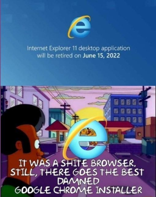 RIP Internet Explorer (1995-2022) - Internet Explorer 11 desktop ...
