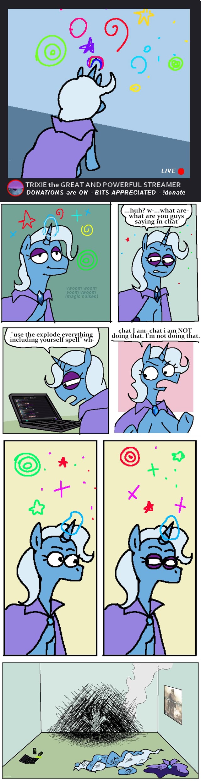 SS TRIXIE the GREAT AND POWERFUL STREAMER DONATIONS are ON - BITS ...