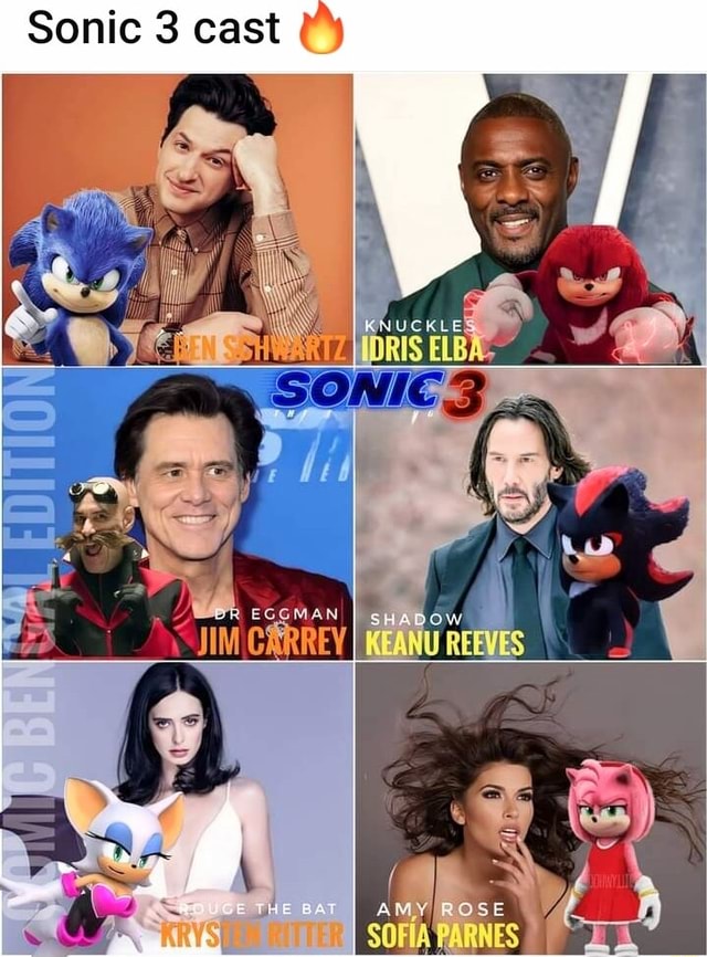 Sonic 3 cast AMYIRO - iFunny