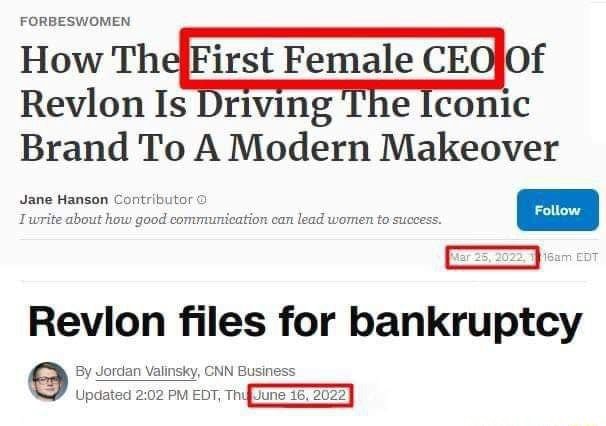 FORBESWOMEN How ThejFirst Female CEOJOf Revlon Is Driving The Iconic ...