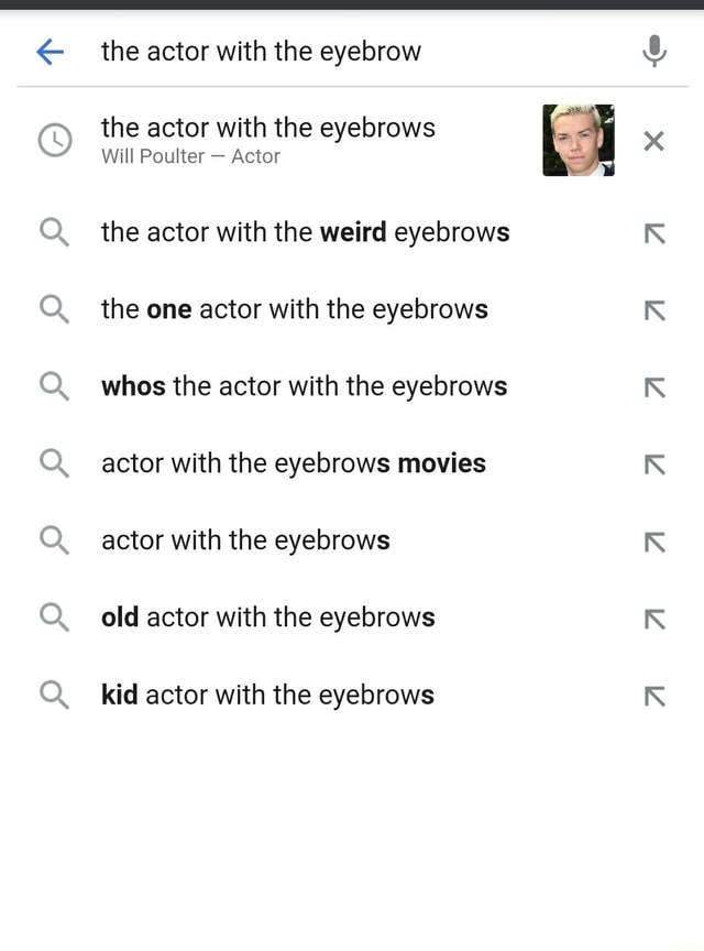 The actor with the eyebrow the actor with the eyebrows Will Poulter ...
