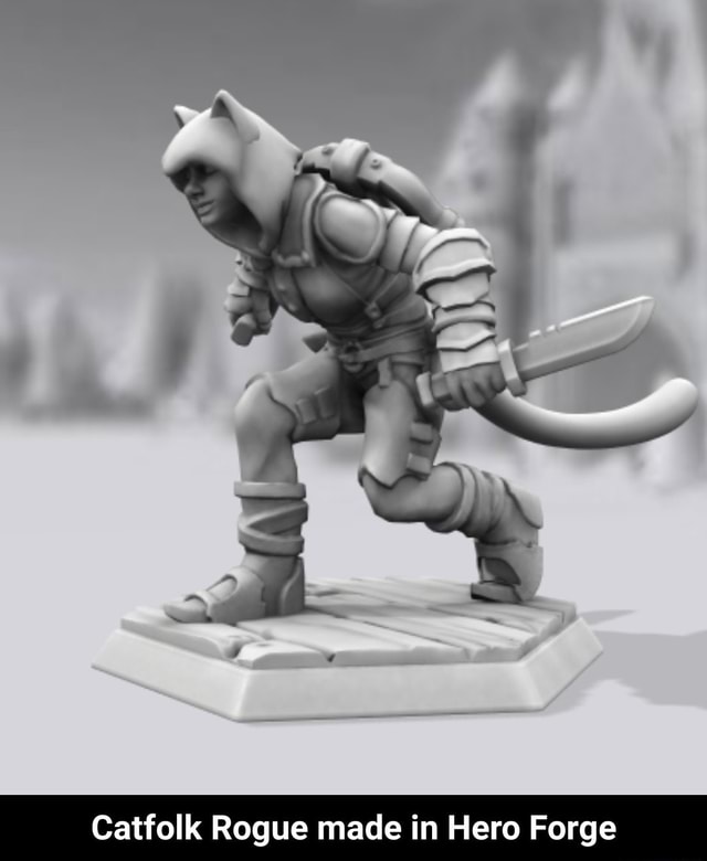 Catfolk Rogue made in Hero Forge - Catfolk Rogue made in Hero Forge ...