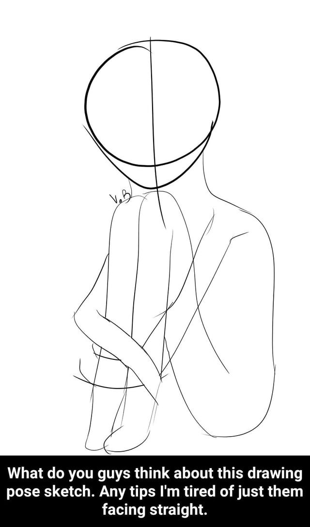 What do you guys think about this drawing pose sketch. Any tips I'm ...