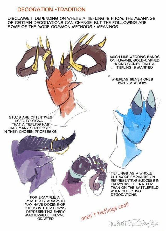 DISCLAIMER: DEPENDING ON WHERE A TIEFLING IS FROM, THE MEANINGS OF ...