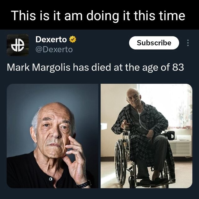 This is it am doing it this time Oexerto @Dexerto Mark Margolis has ...