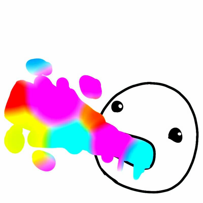 Rainbow Puke Asdf