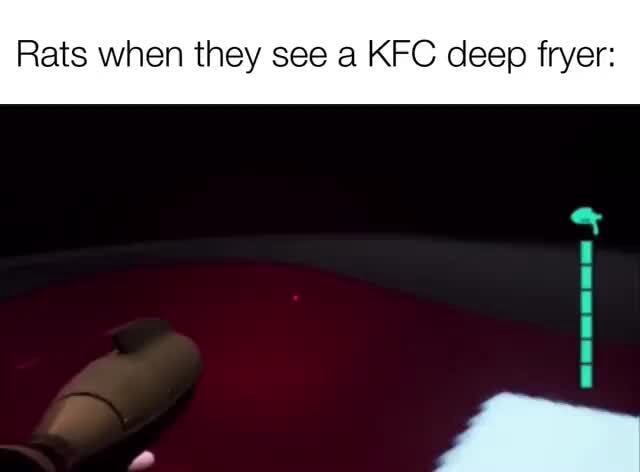 Rats when they see a KFC deep fryer: - iFunny