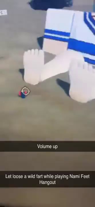 Volume up. Let loose a wild fart while playing Nami Feet Hangout - iFunny