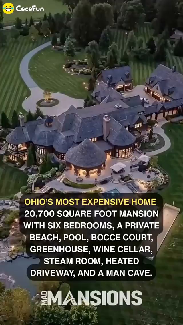 SS CoceFun OHIO'S MOST EXPENSIVE HOME 20,700 SQUARE FOOT MANSION WITH ...