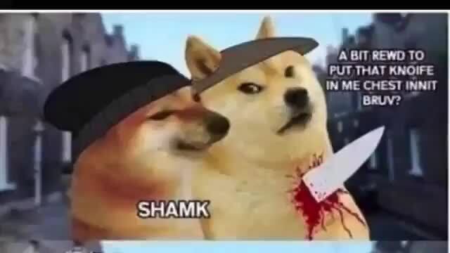 'A BIT REWD TO PUT THAT KNOIFE ME CHEST INNIT BRUV? - iFunny