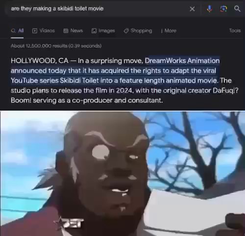 'are they making skibidi toilet movie x HOLLYWOOD, CA - Ina sury ing ...