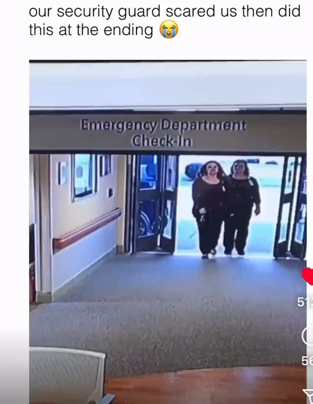 Our security guard scared us then did this at the ending @ CHeCK IN: I ...