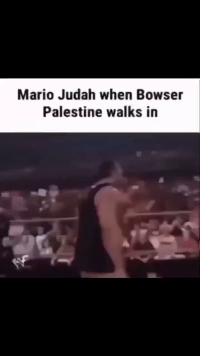 Mario Judah when Bowser Palestine walks in - iFunny