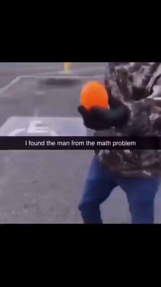 I found the man from the math problem - iFunny