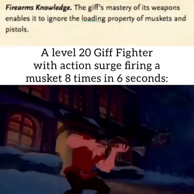 Firearms Knowledge. The Ts mastery of its weapons enables it to ignore ...