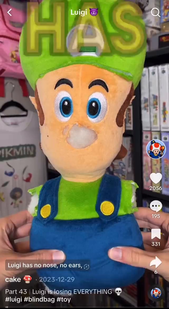 Luigi Q Luigi has no nose, No ears, cake - 2023-12-29 Part 43 Luigi ...