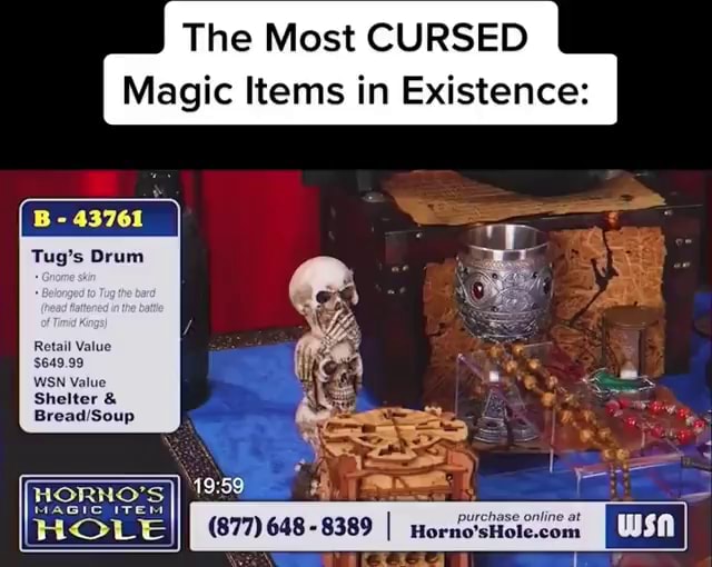The Most CURSED Magic Items in Existence: Tug's Drum Retail Value $649. ...
