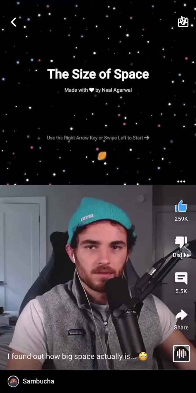 . The Size of Space Made with by Neal Agarwal Use the Right Arrow Key ...