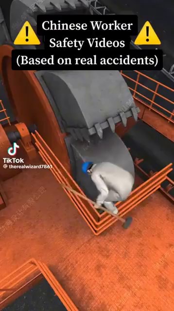 Chinese Worker Safety Videos (Based on real accidents) - iFunny