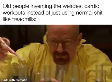 Old people inventing the weirdest cardio workouts instead of just using ...