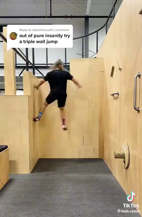 Out of pure insanity try a triple wall jump - iFunny