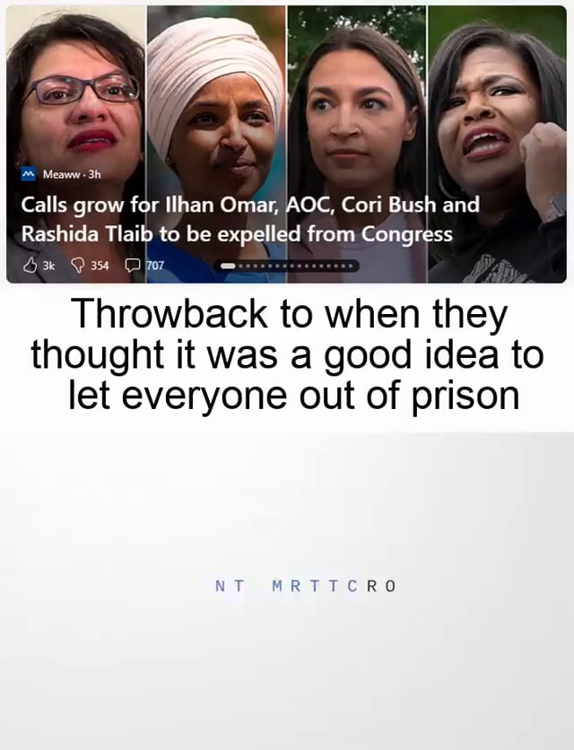 Calls grow for than Omar, AOC, Cori Bush and Rashida Tlaib to be ...