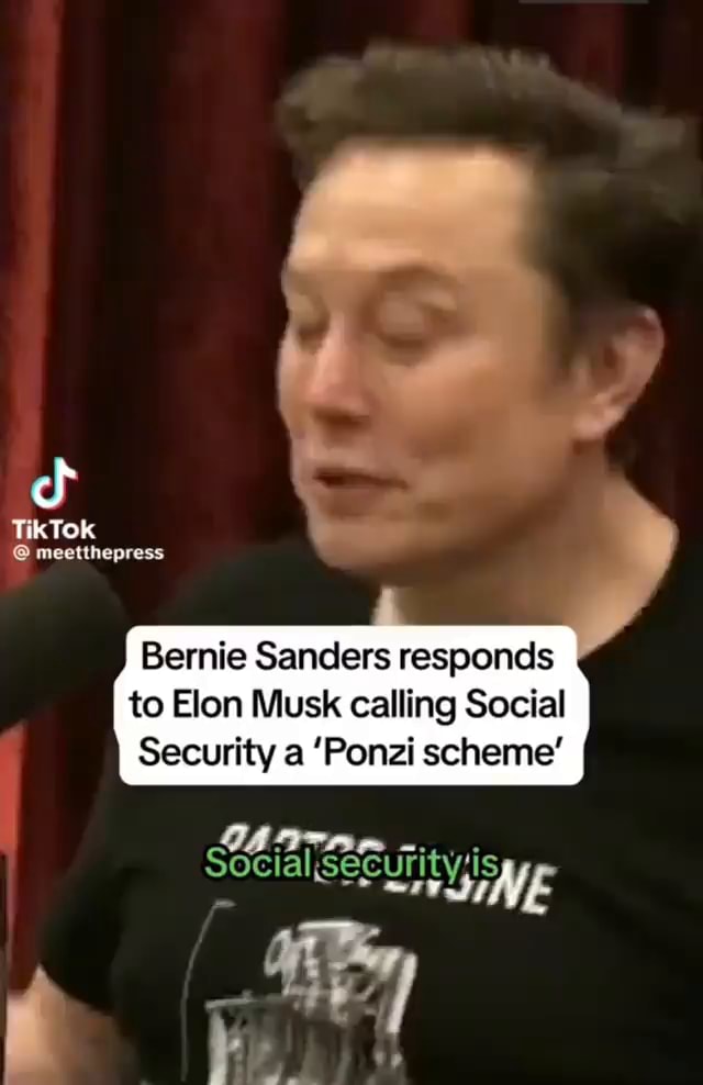 TikTok @ meetthepress Bernie Sanders responds to Elon Musk calling ...