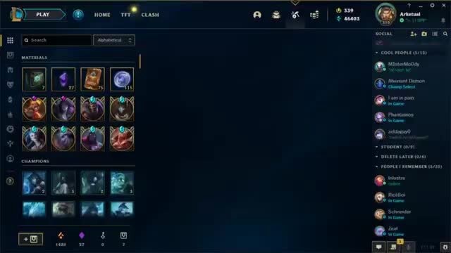 MATERIALS CHAMPIONS. coot peopte MisterMoOdy [Aberrant Demon Champ ...