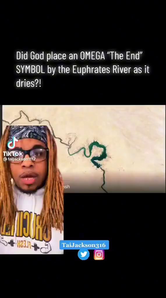 Did God place an OMEGA "The End" SYMBOL by the Euphrates River as it ...