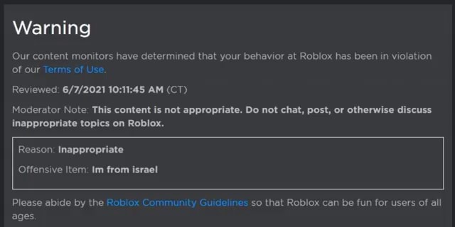 Warning Our content monitors have determined that your behavior at ...