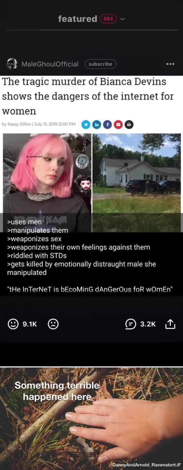 Featured Subsenbe The Tragic Murder Of Bianca Devins Shows The Dangers Of The Internet For Women